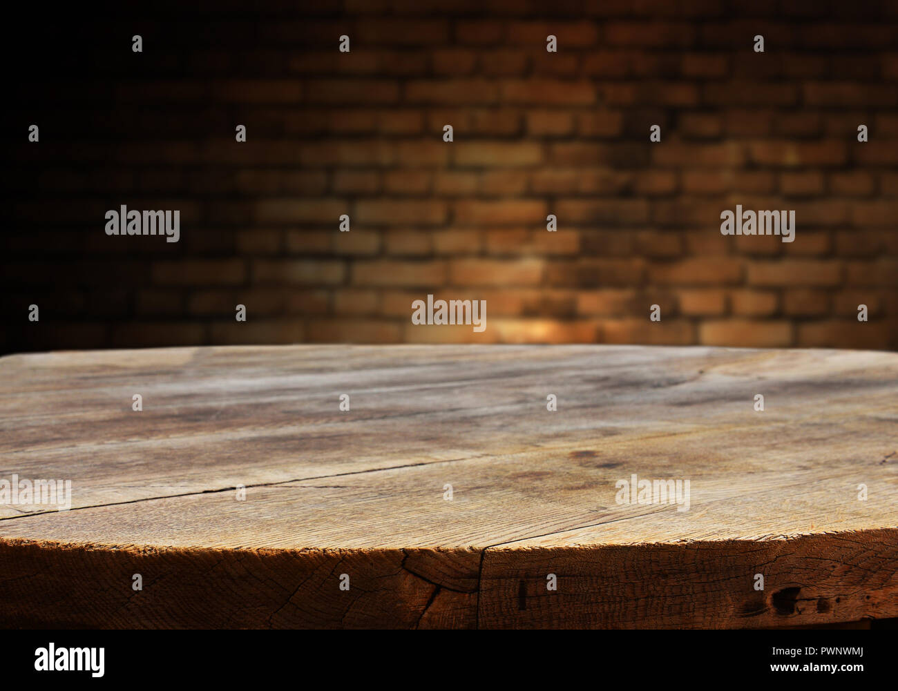 empty table for product display montages Stock Photo - Alamy