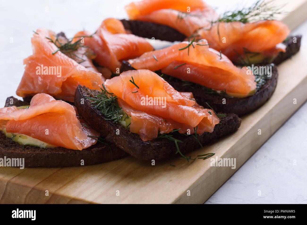 Cured salmon starter appetizer hi-res stock photography and images - Alamy