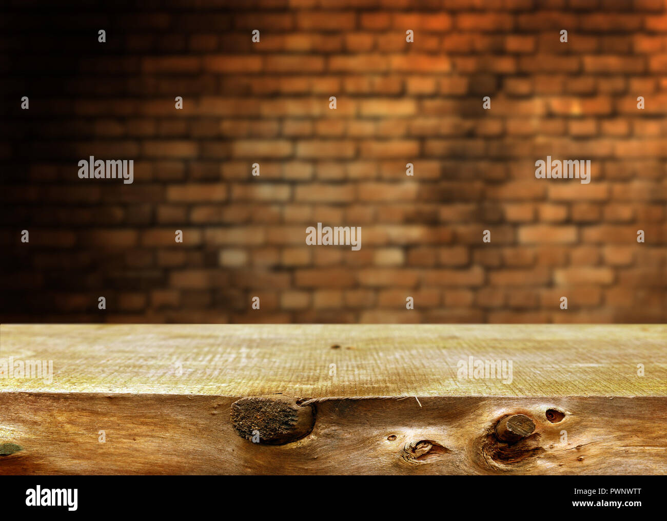 empty table for product display montages Stock Photo - Alamy