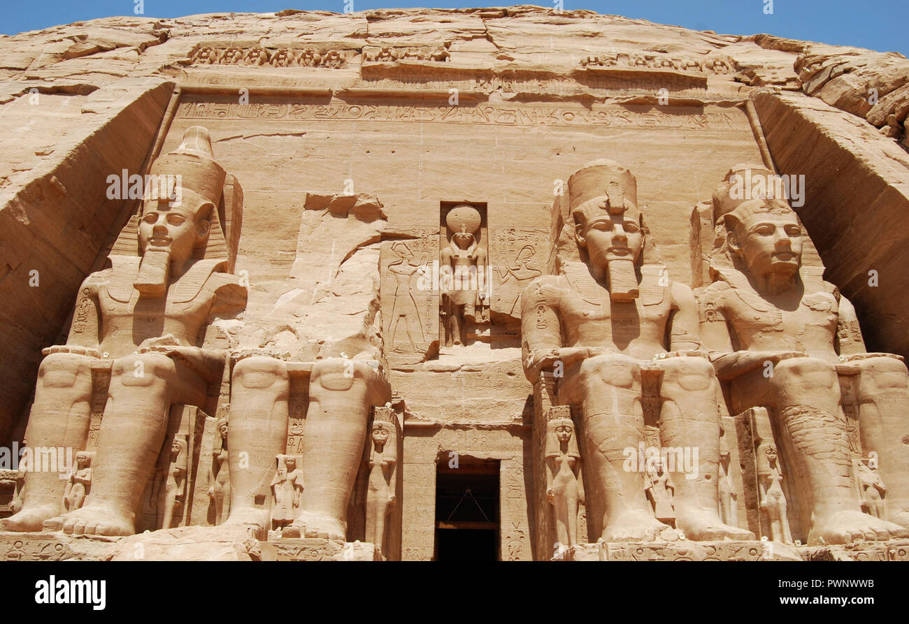 The main temple of Abu Simbel in Egypt Stock Photo - Alamy
