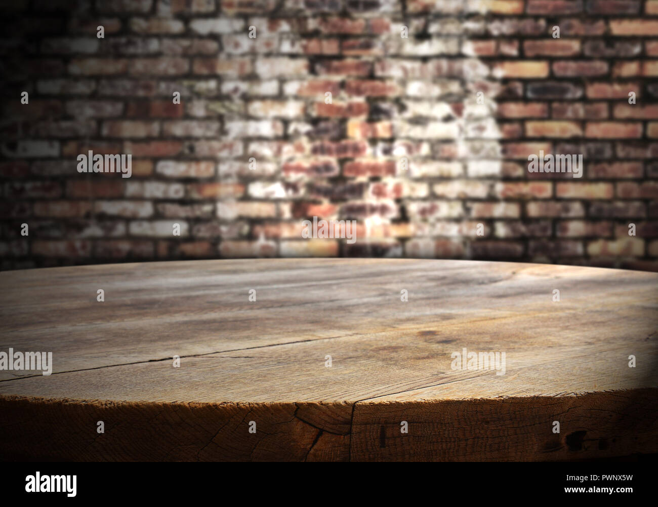 empty table for product display montages Stock Photo - Alamy