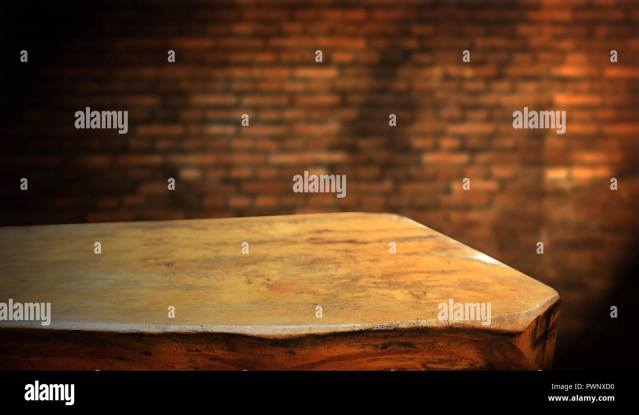 empty table for product display montages Stock Photo - Alamy