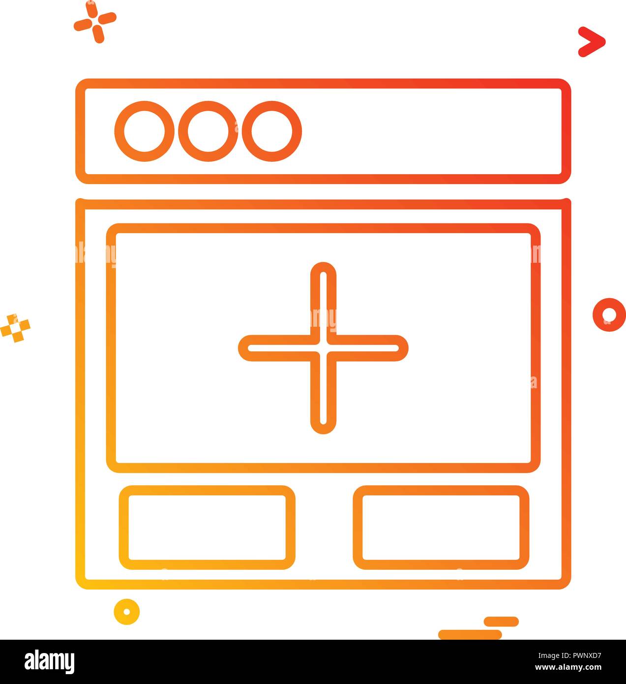 Web layouts icon design vector Stock Vector Image & Art - Alamy