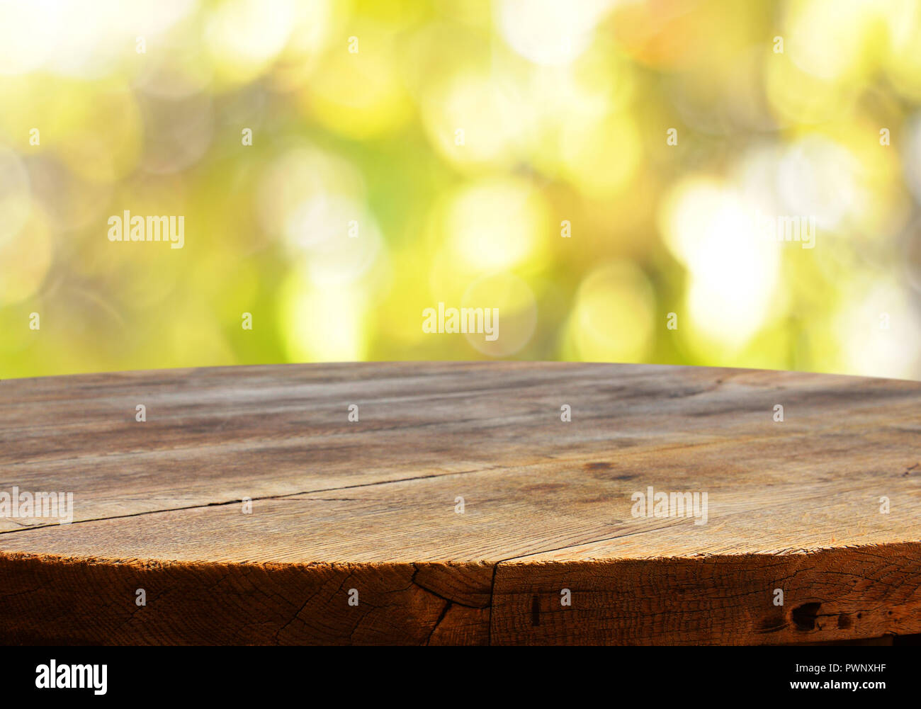 empty table for product display montages Stock Photo - Alamy