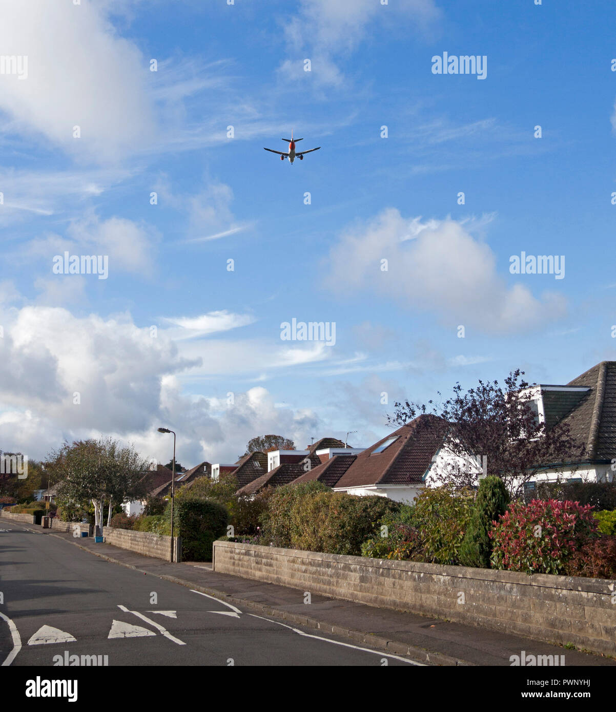 Edinburgh airport flight path hi-res stock photography and images - Alamy