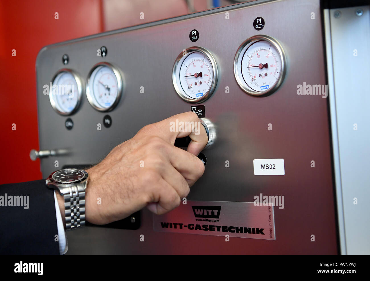 17 October 2018, Berlin: Jens Hanke, company founder Graforce, stands ...