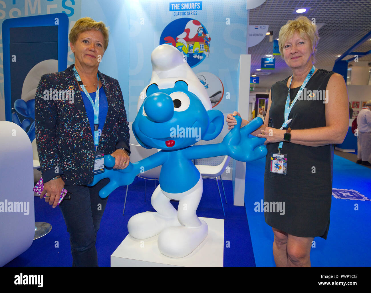 Cannes, France - October 16, 2018: MIPCOM with Veronique Culliford, the ...