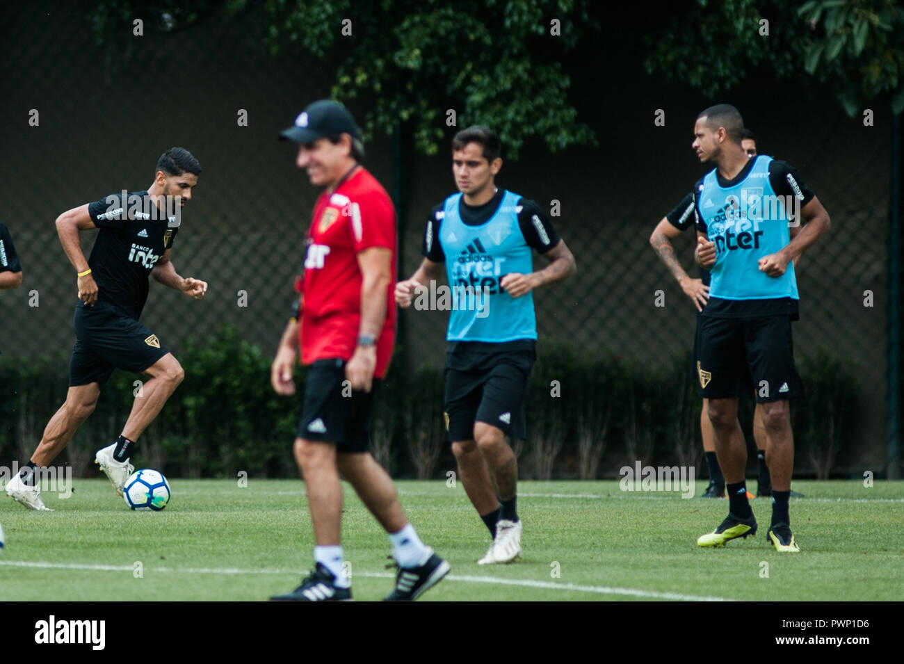 Sao Paulo, Brazil. 17th Oct, 2018. TREINO DO SPFC - Trellez during ...
