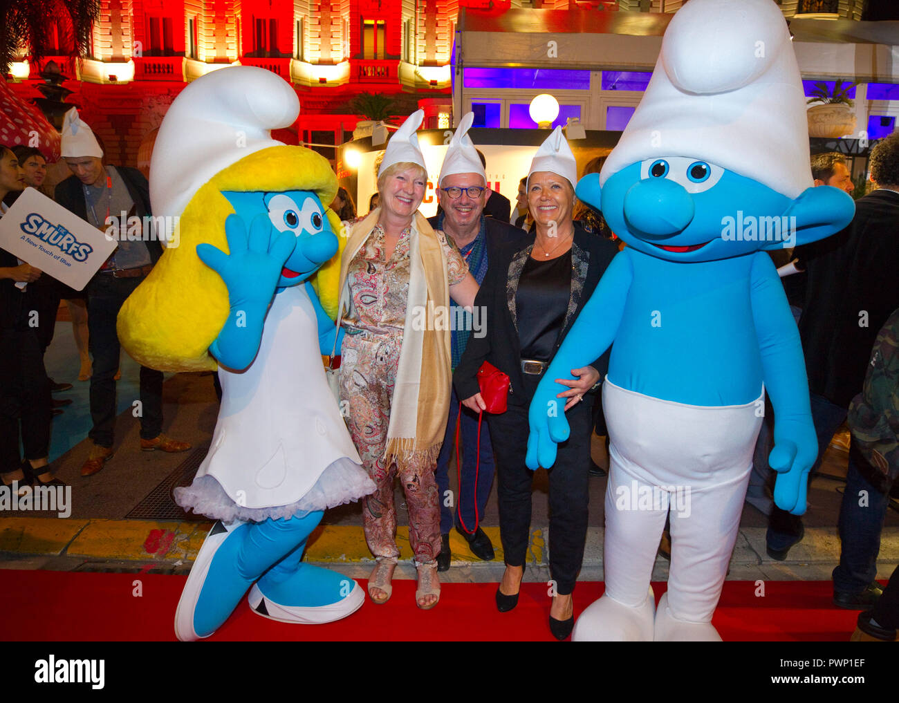 Cannes, France - October 16, 2018: MIPCOM with Veronique Culliford, the ...