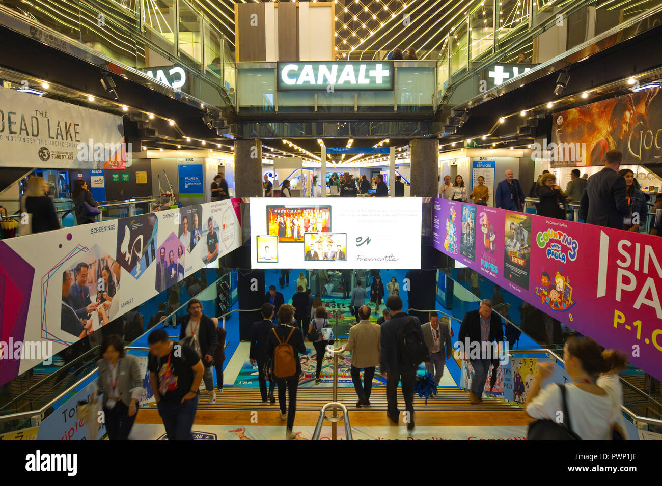Cannes, France - October 16, 2018: MIPCOM, The World's Leading ...