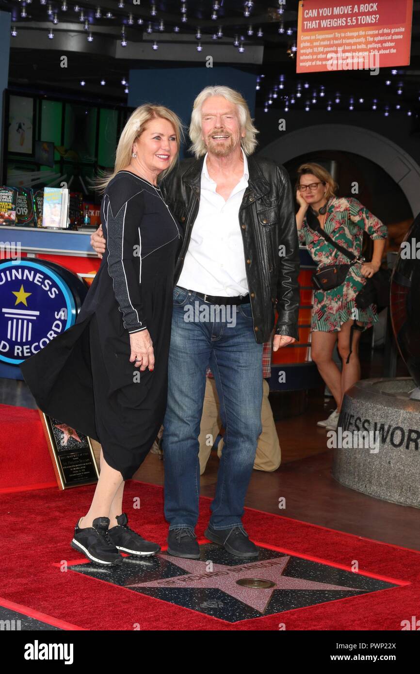 Los Angeles, CA, USA. 16th Oct, 2018. Joan Templeman Branson, Sir ...