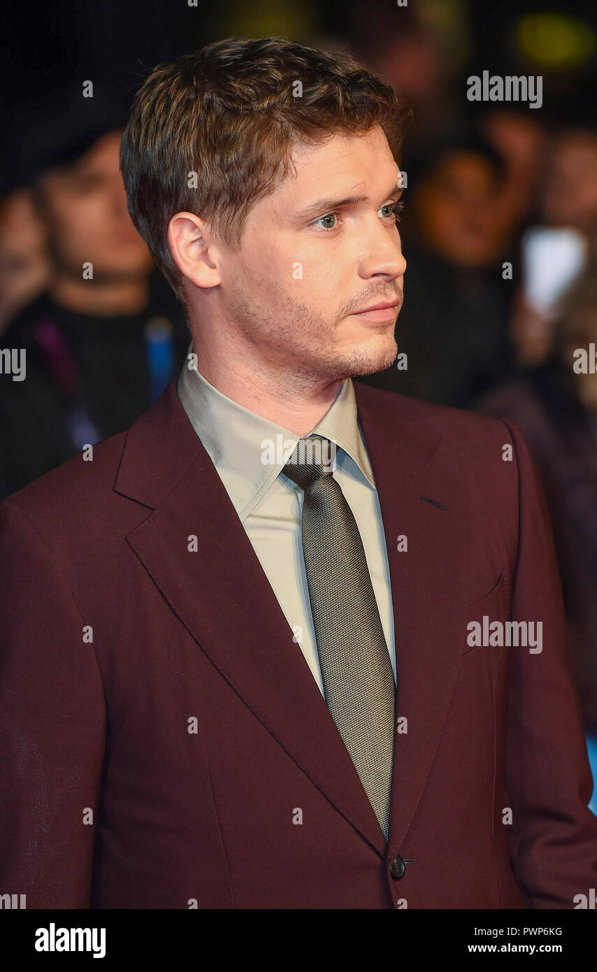 London, UK. 17th October, 2018. Billy Howle attends the 'Outlaw King ...