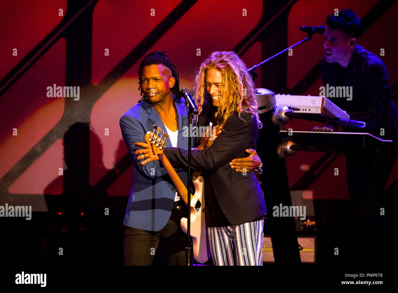 Nashville, Tennessee, USA. 16th Oct, 2018. Newsboys United performing ...