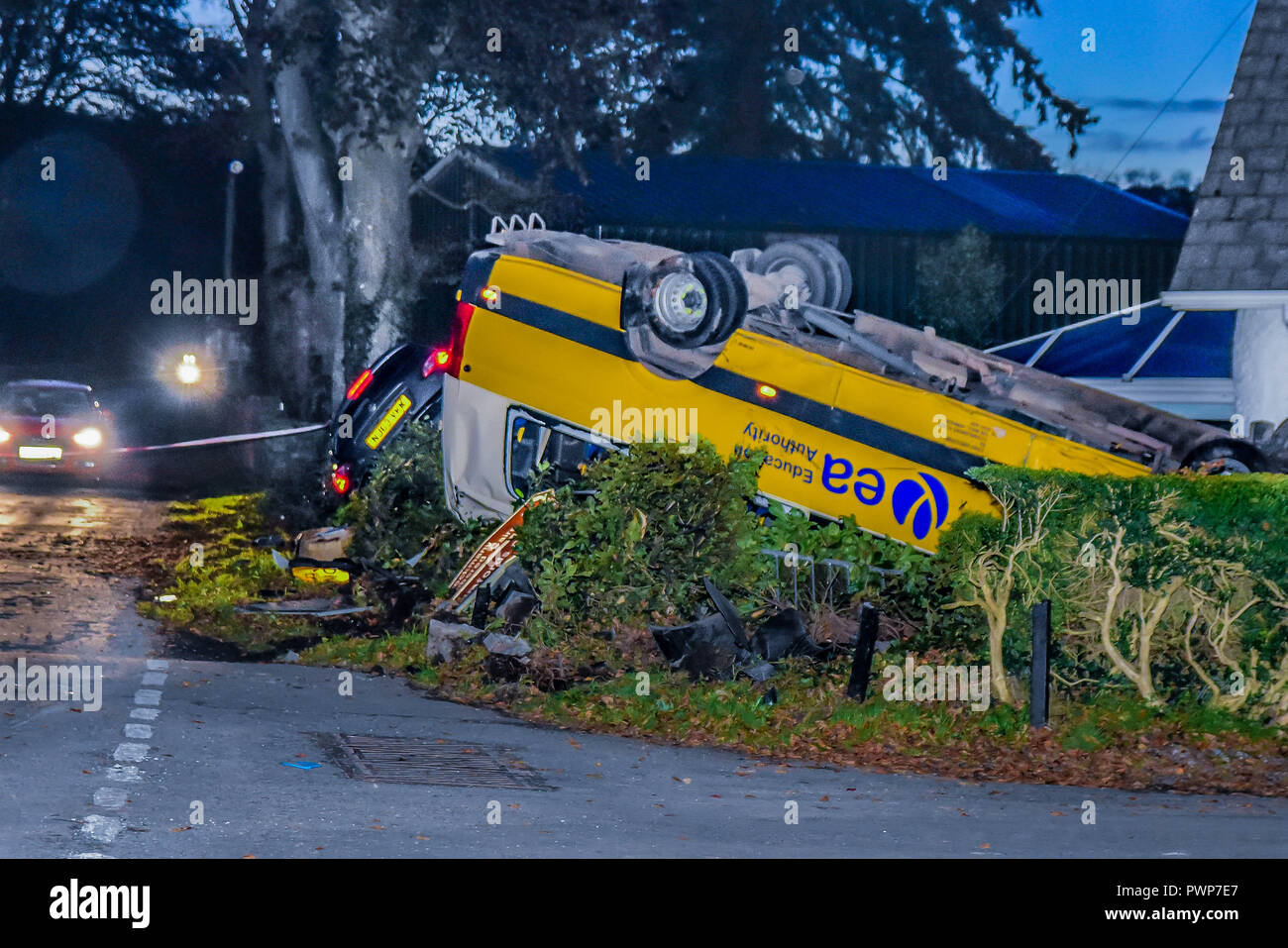 School bus accident ambulance hi-res stock photography and images - Alamy