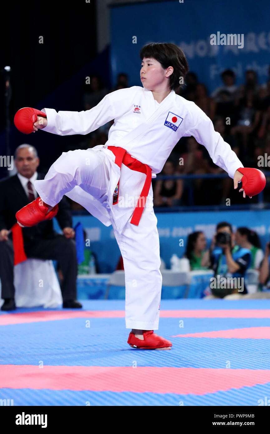 Buenos Aires, Argentina. 17th Oct, 2018. Kokoro Sakazi (JPN) Karate ...