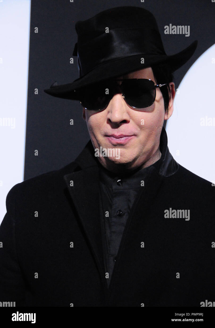Hollywood, California, USA. 17th October, 2018. Singer Marilyn Manson ...