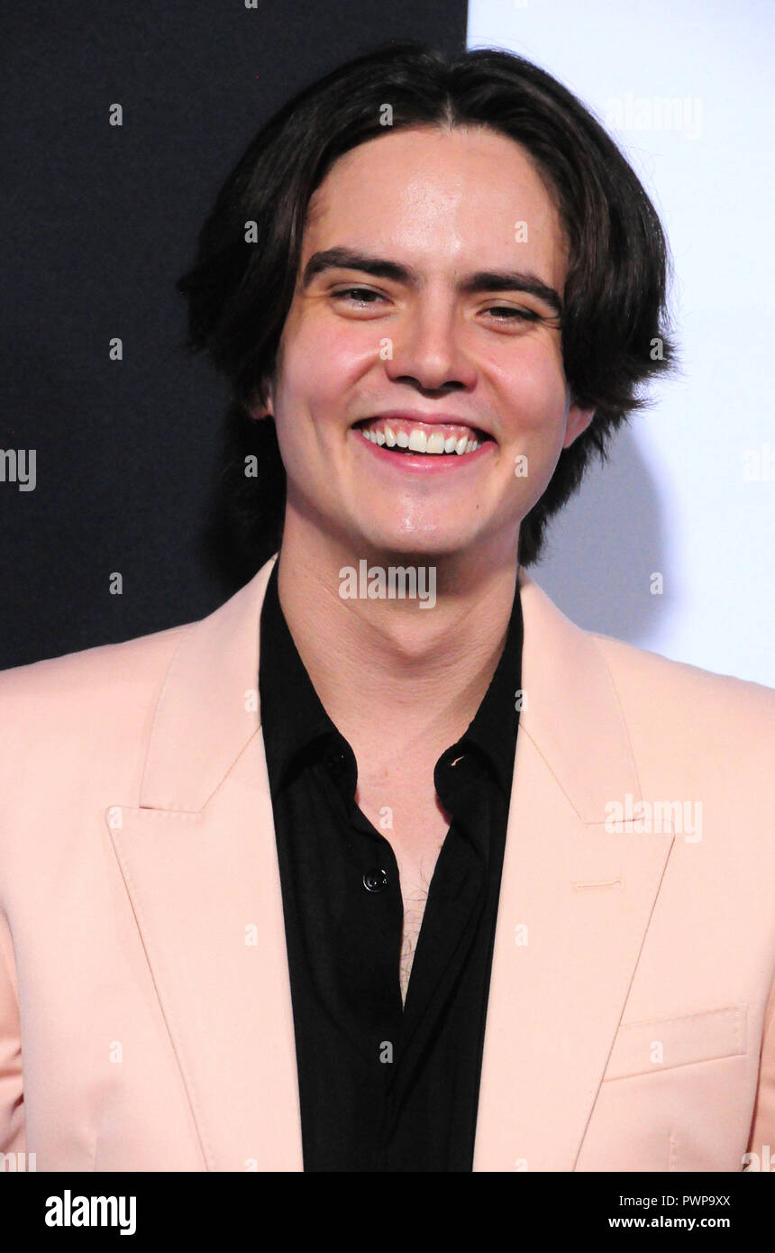 Hollywood, California, USA. 17th October, 2018. Actor Miles Robbins ...