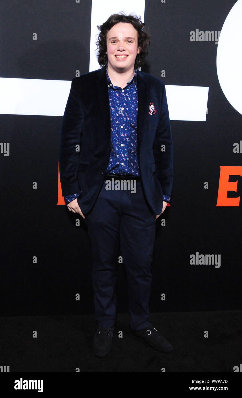 Hollywood, California, USA. 17th October, 2018. Actor Drew Scheid ...