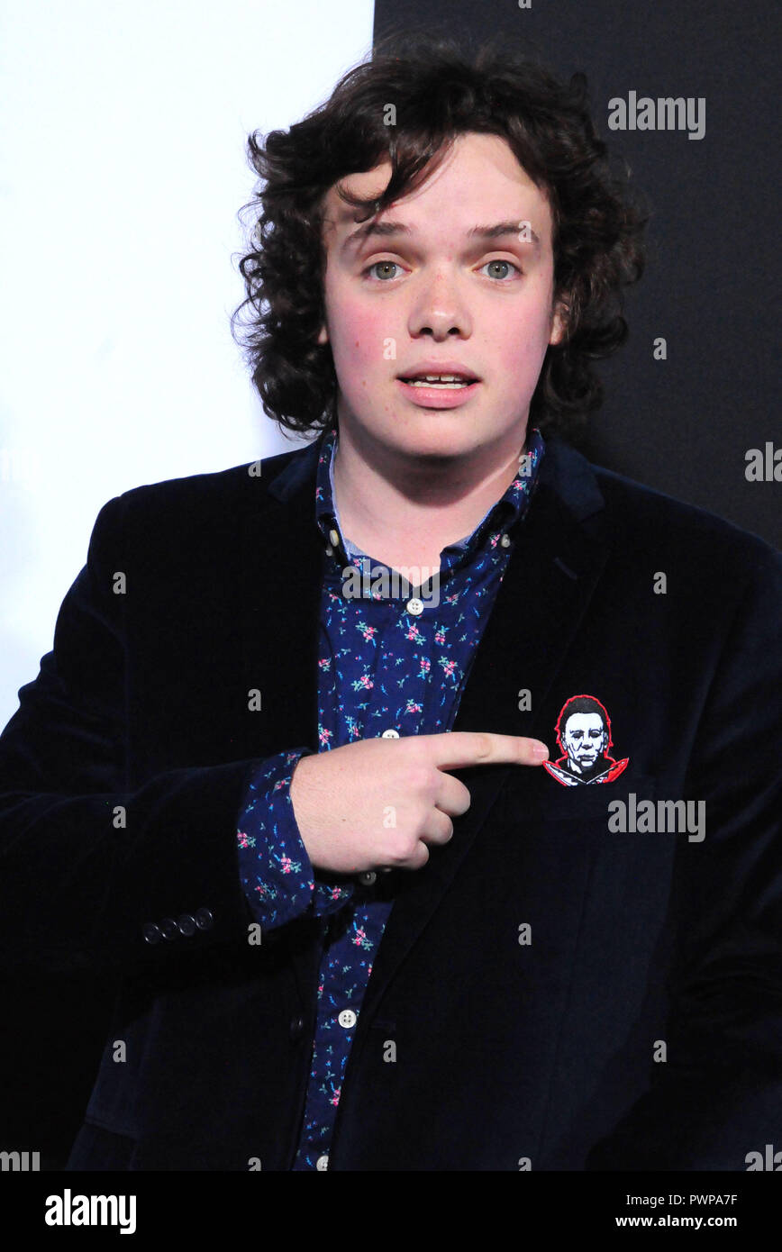 Hollywood, California, USA. 17th October, 2018. Actor Drew Scheid ...