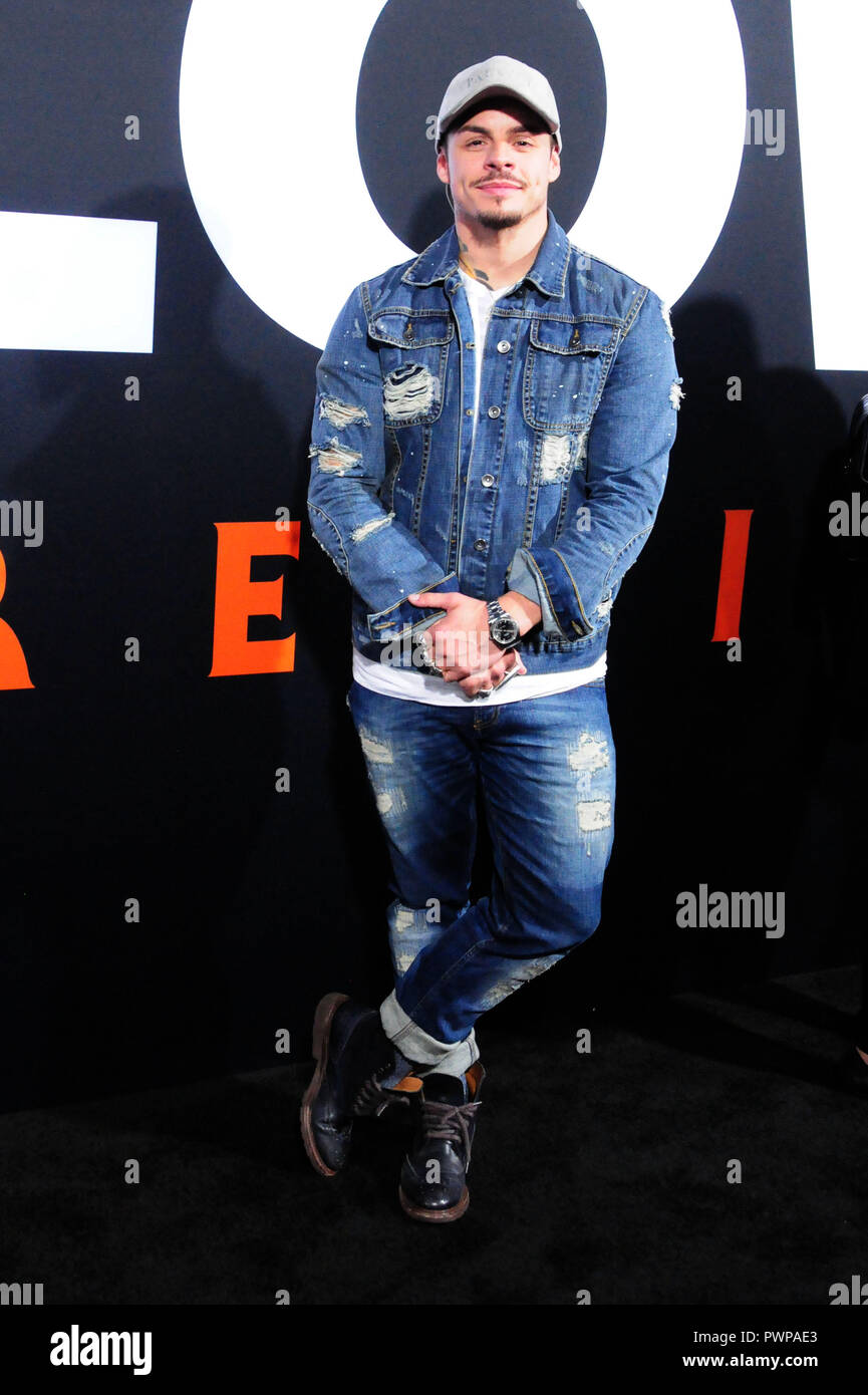 Hollywood, California, USA. 17th October, 2018. Dancer Beau Casper ...