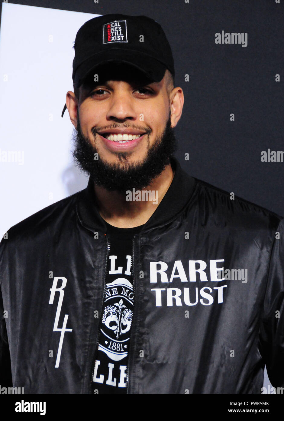 Hollywood, California, USA. 17th October, 2018. Actor Sarunas Jackson ...