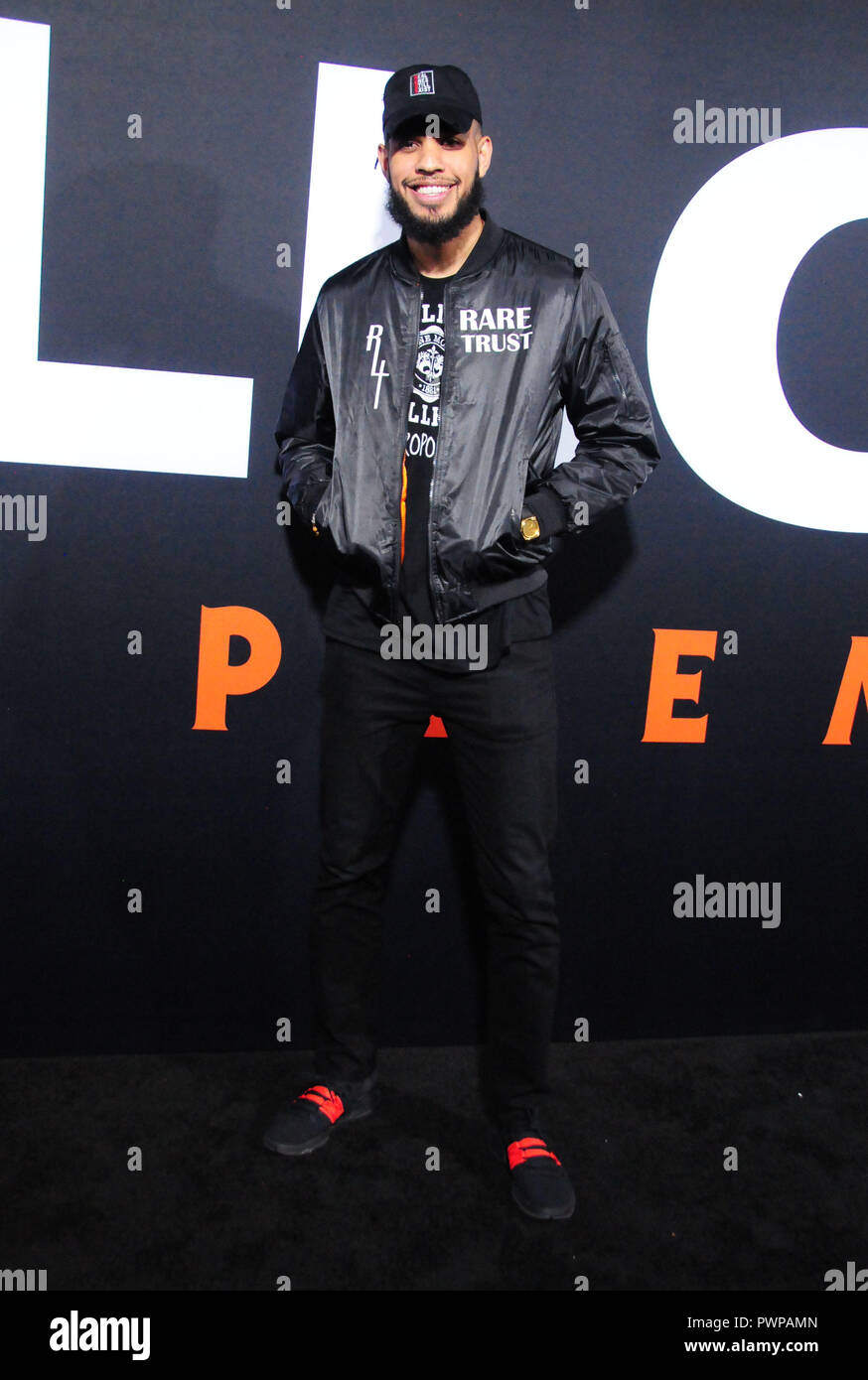 Hollywood, California, USA. 17th October, 2018. Actor Sarunas Jackson ...