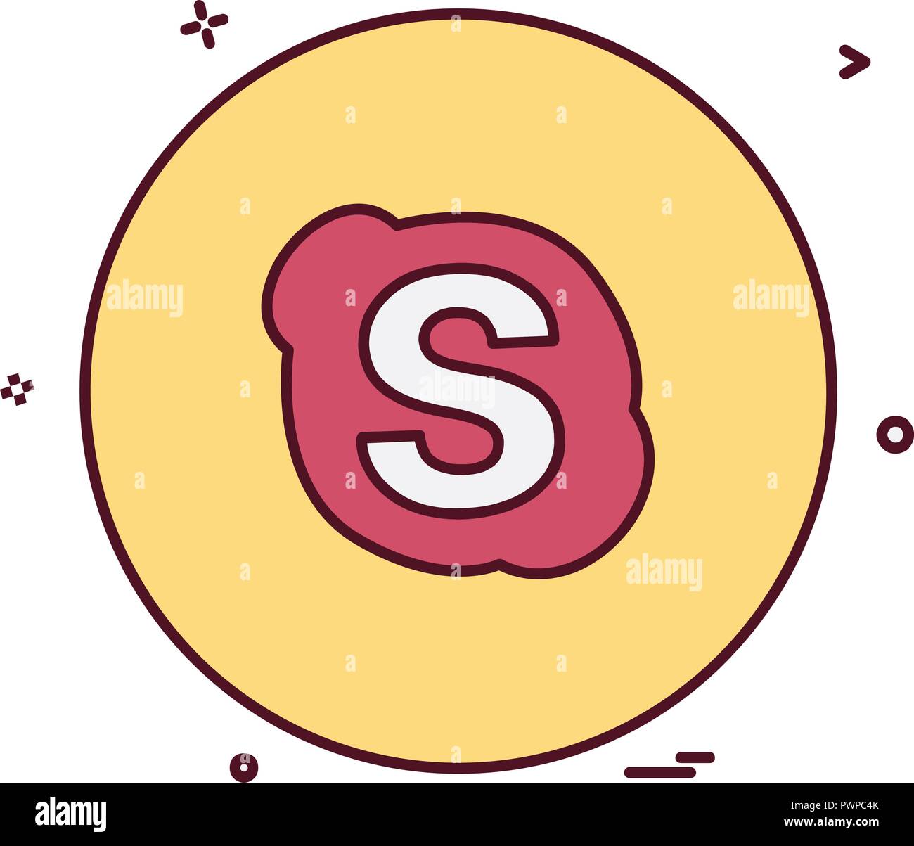 Skype logo Stock Vector Images - Alamy