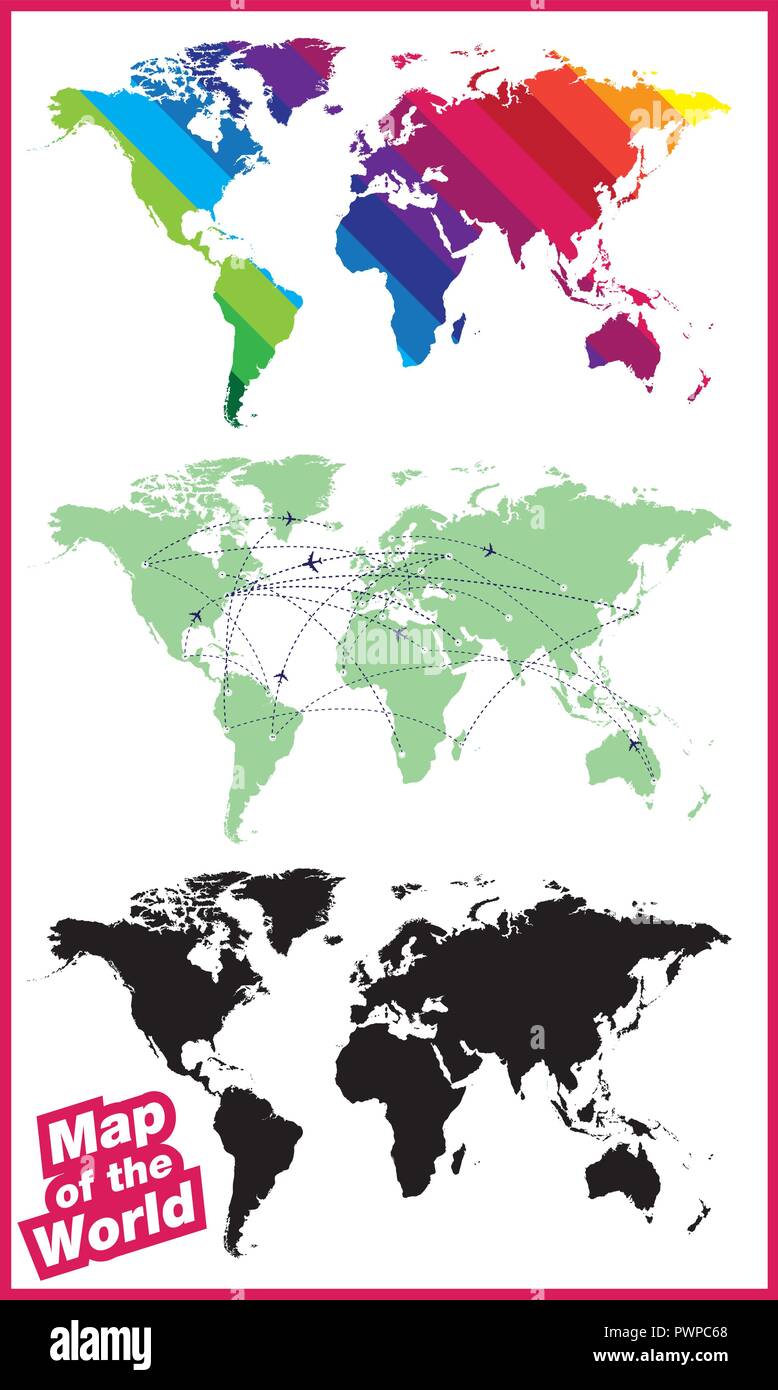 Map of the World vector illustration Stock Vector Image & Art - Alamy