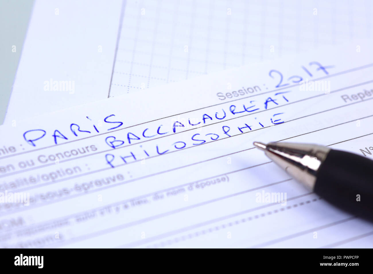 Baccalauréat exam france hi-res stock photography and images - Alamy