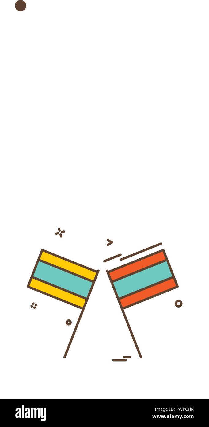 Flag icon design vector Stock Vector Image & Art - Alamy