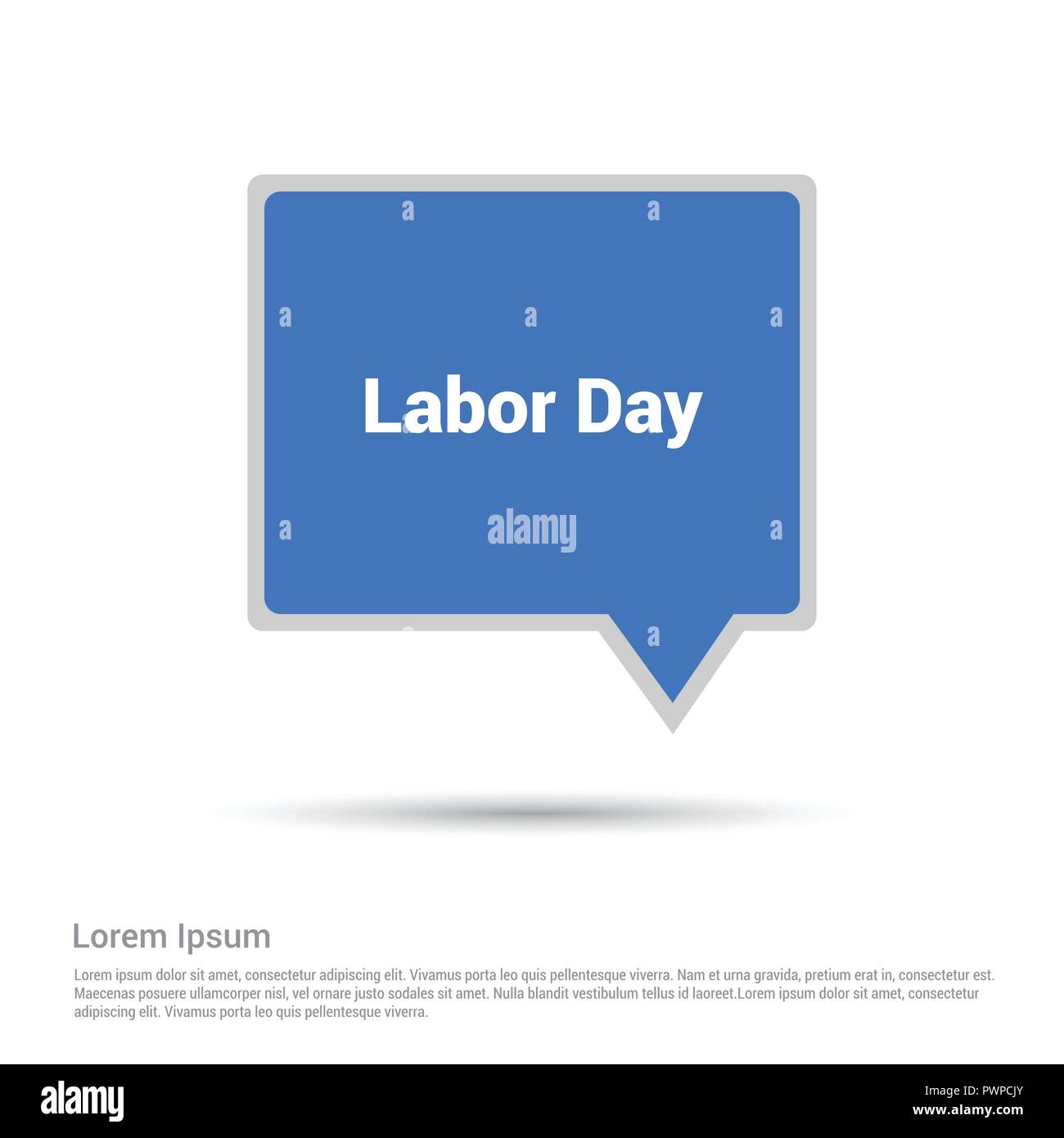 Labor day creative design with typography vector Stock Vector Image ...