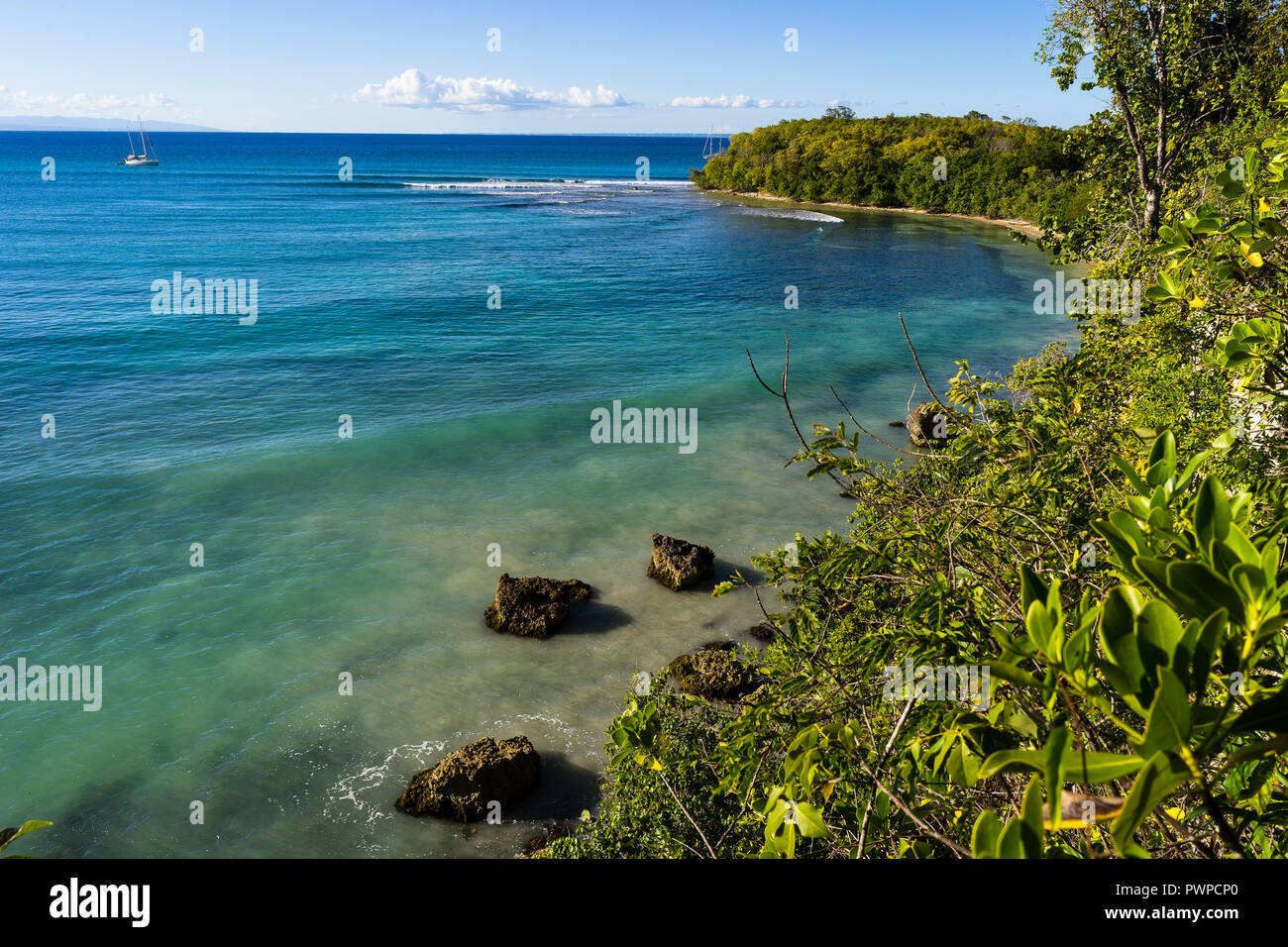Saint-Louis's bay, Marie-Galante, Guadeloupe, France Stock Photo - Alamy