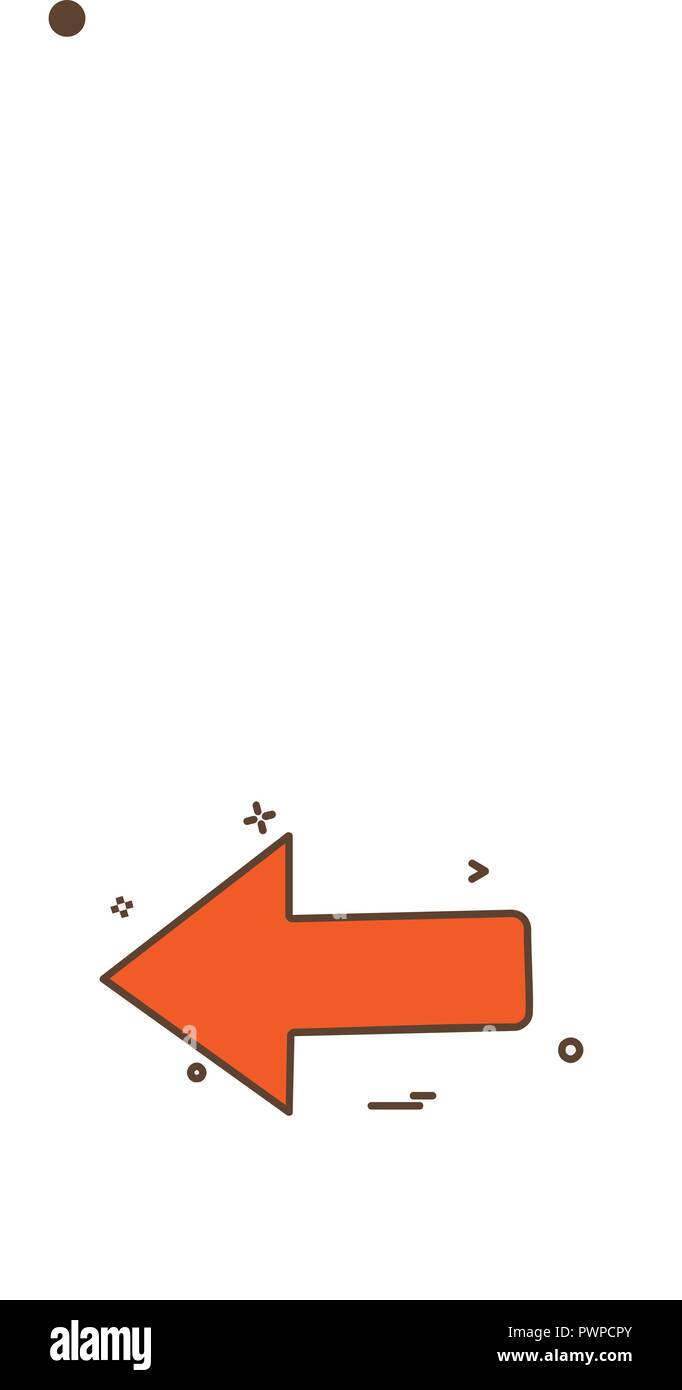 Left icon design vector Stock Vector Image & Art - Alamy