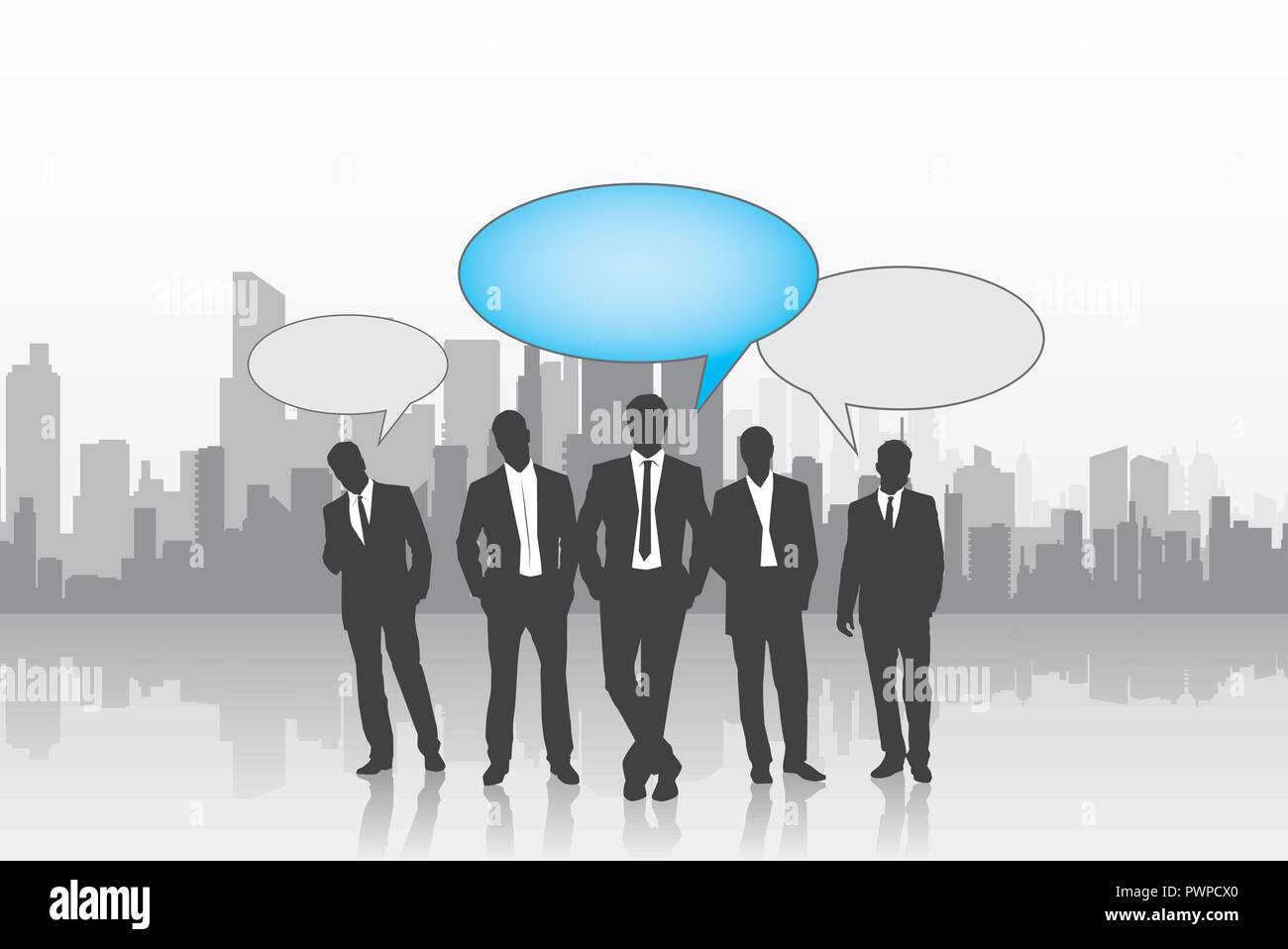 Leader of Teamwork Background vector illustration Stock Vector Image ...