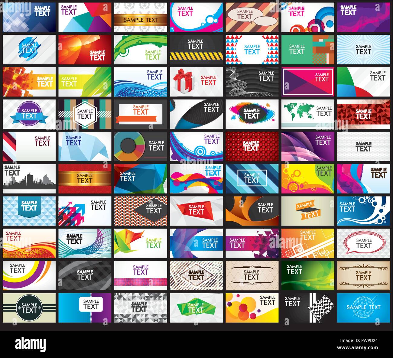 Gold wave business card Stock Vector Images - Alamy