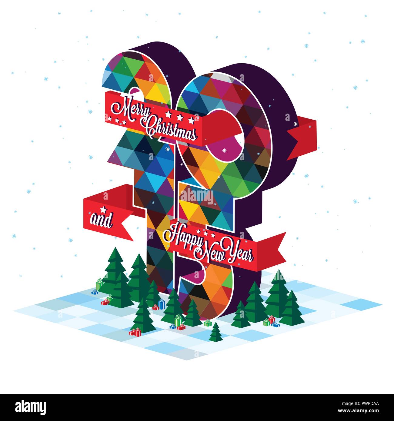 New year background stylized Stock Vector Images - Alamy