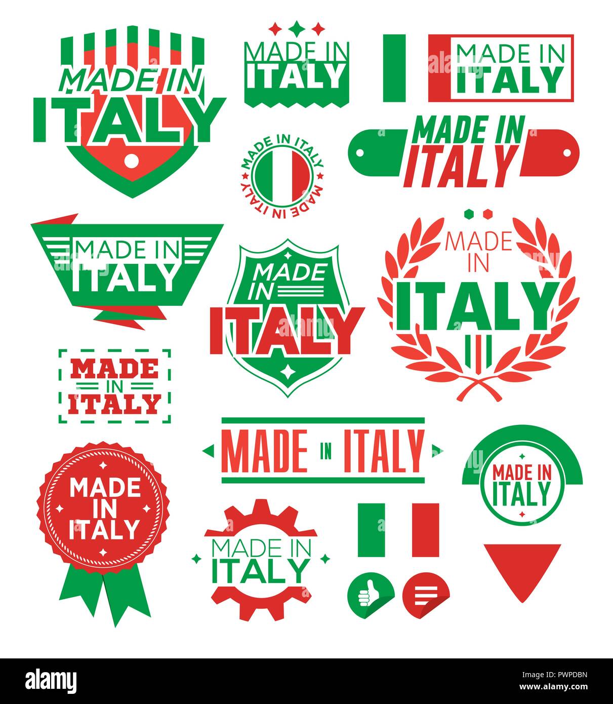 Label Made in Italy Vector badges for branding your product Stock ...