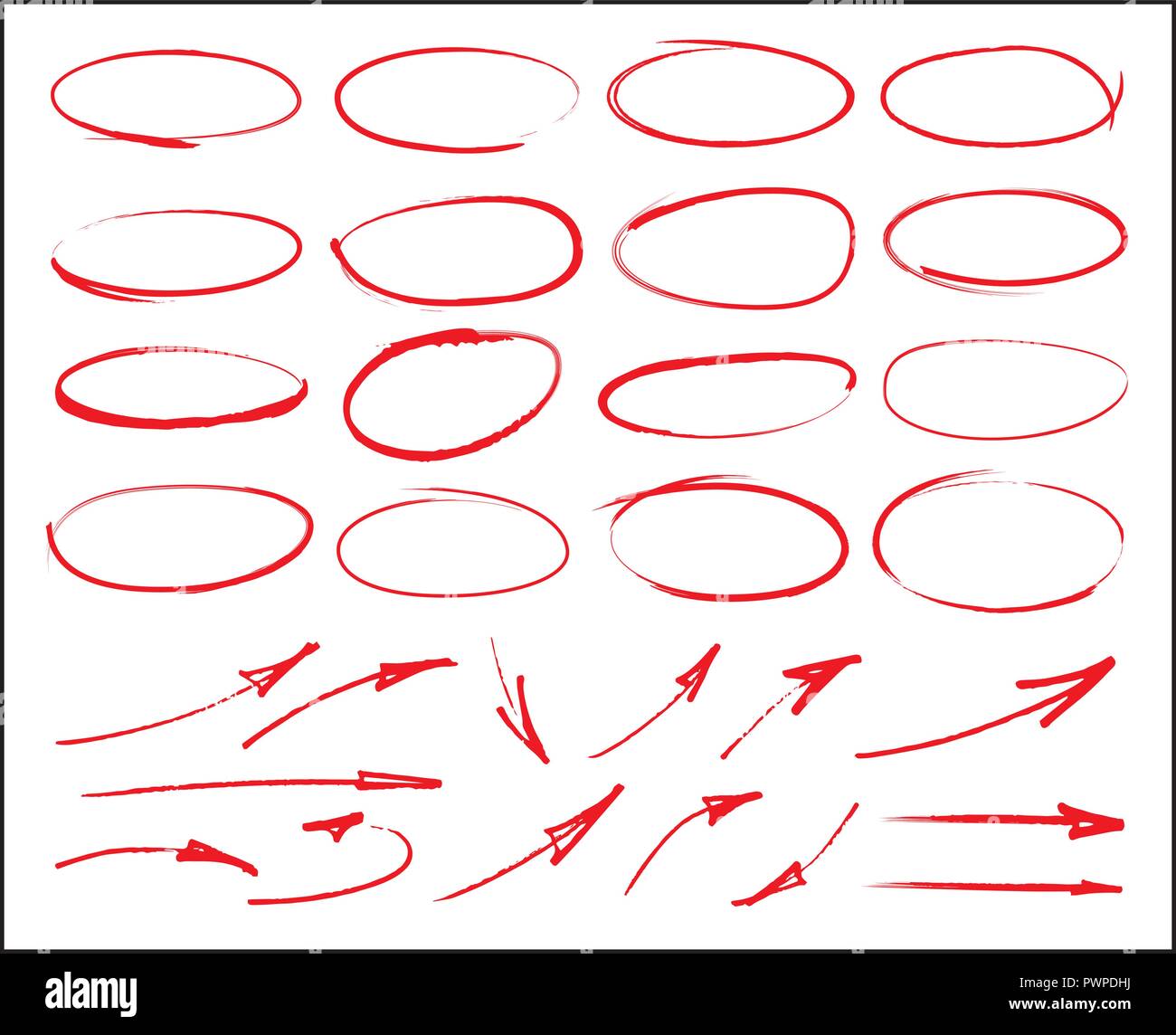 Vector marker circles and arrows template for your design Stock Vector ...