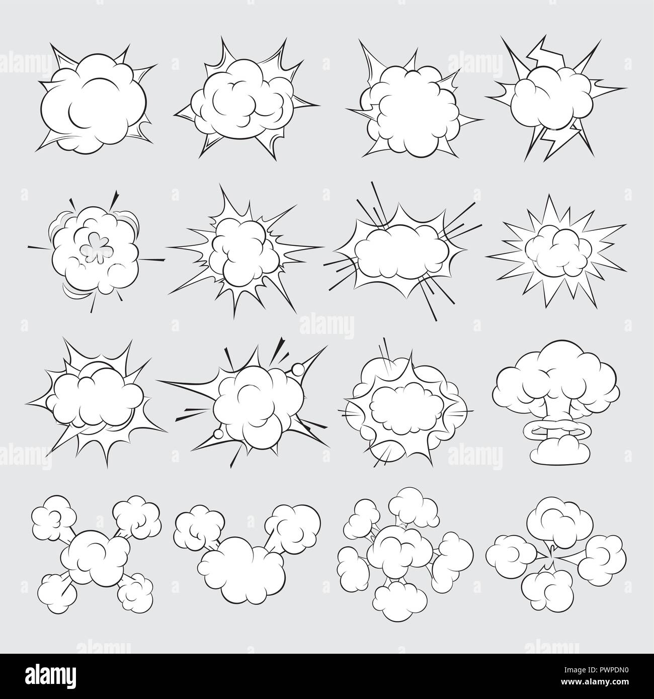 Set vector comic bubble template for your logo design Stock Vector ...