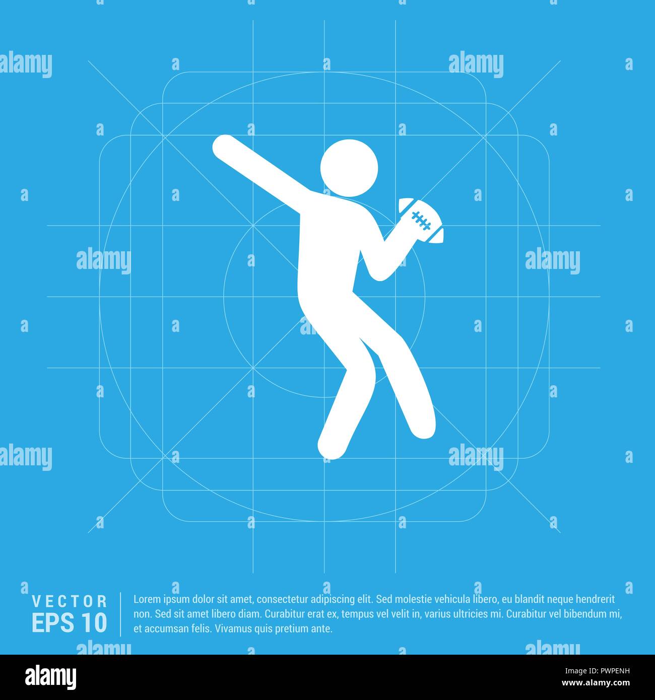 Rugby Player Icon Stock Vector Image & Art - Alamy