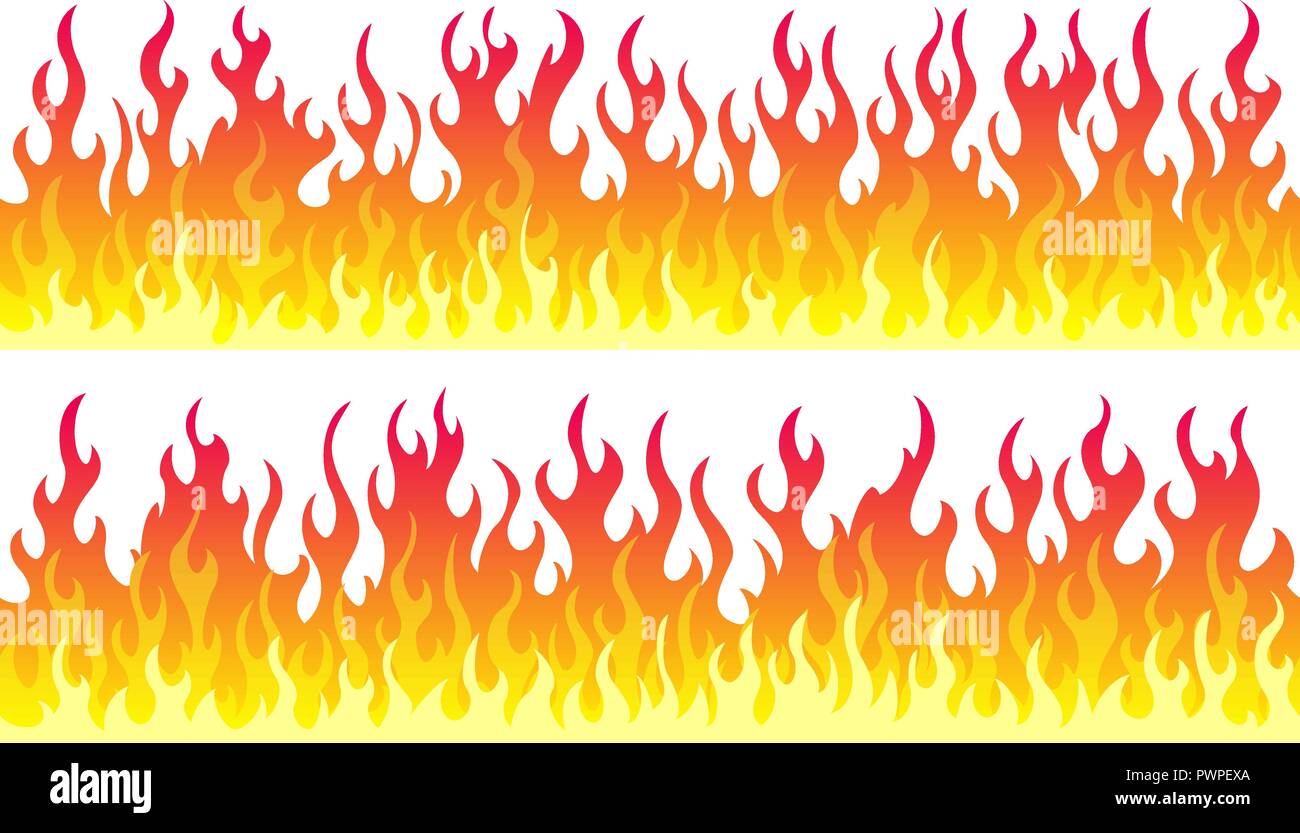 Fire flame frame borders Stock Vector Image & Art - Alamy