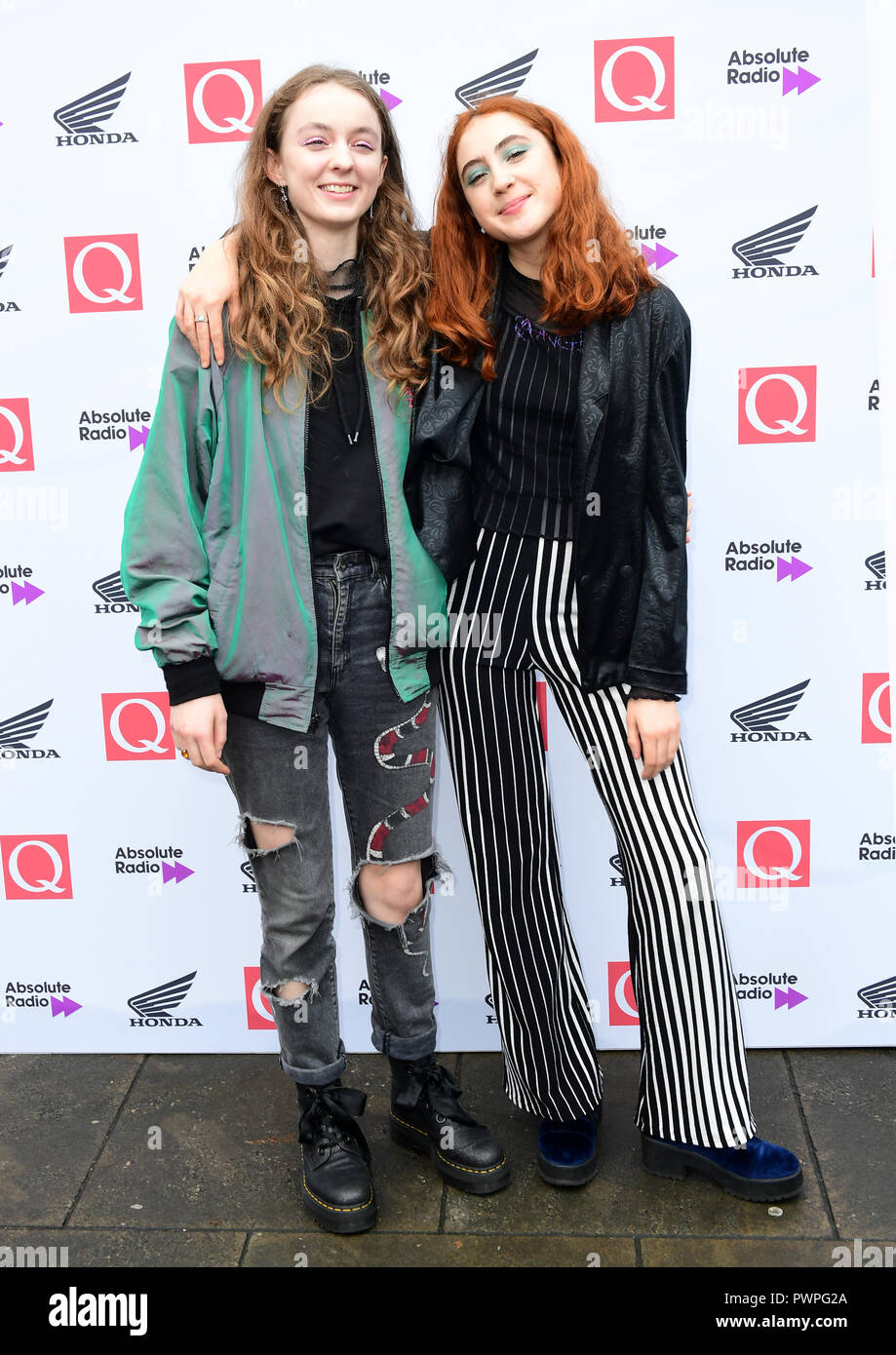 Jenny Hollingworth (left) and Rosa Walton of Let's Eat Grandma during ...
