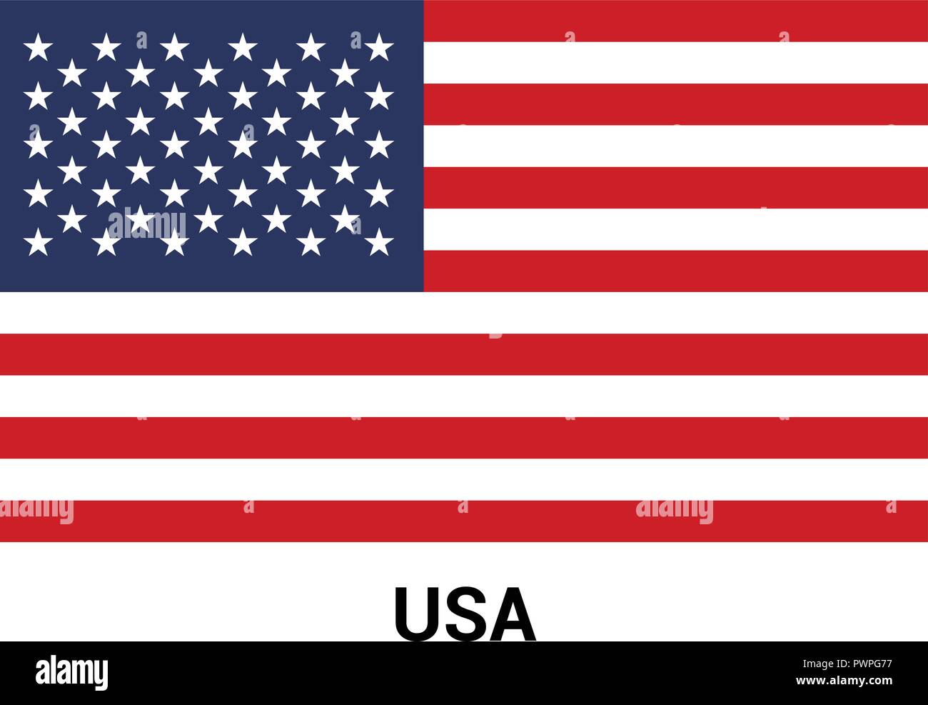 USA flag design vector Stock Vector Image & Art - Alamy