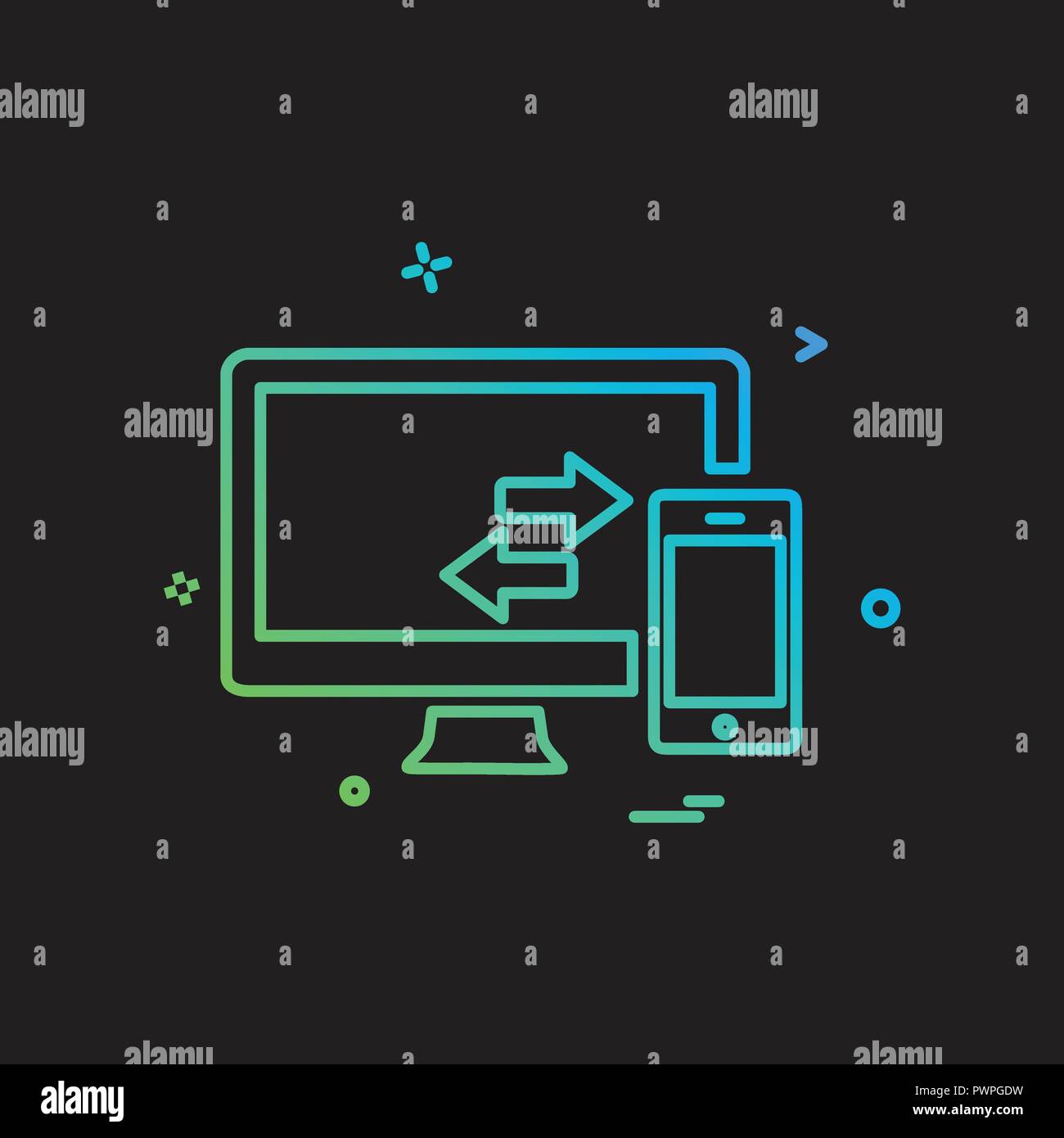 Computer icon design vector Stock Vector Image & Art - Alamy