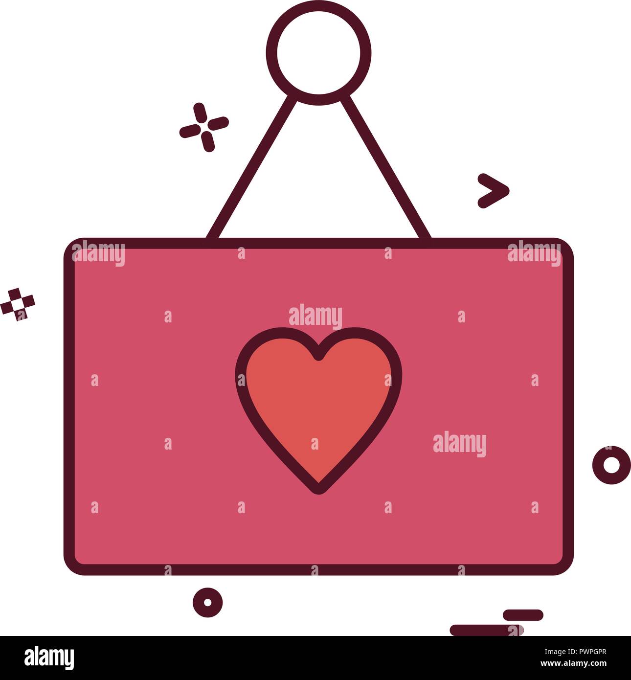 Heart card icon design vector Stock Vector Image & Art - Alamy
