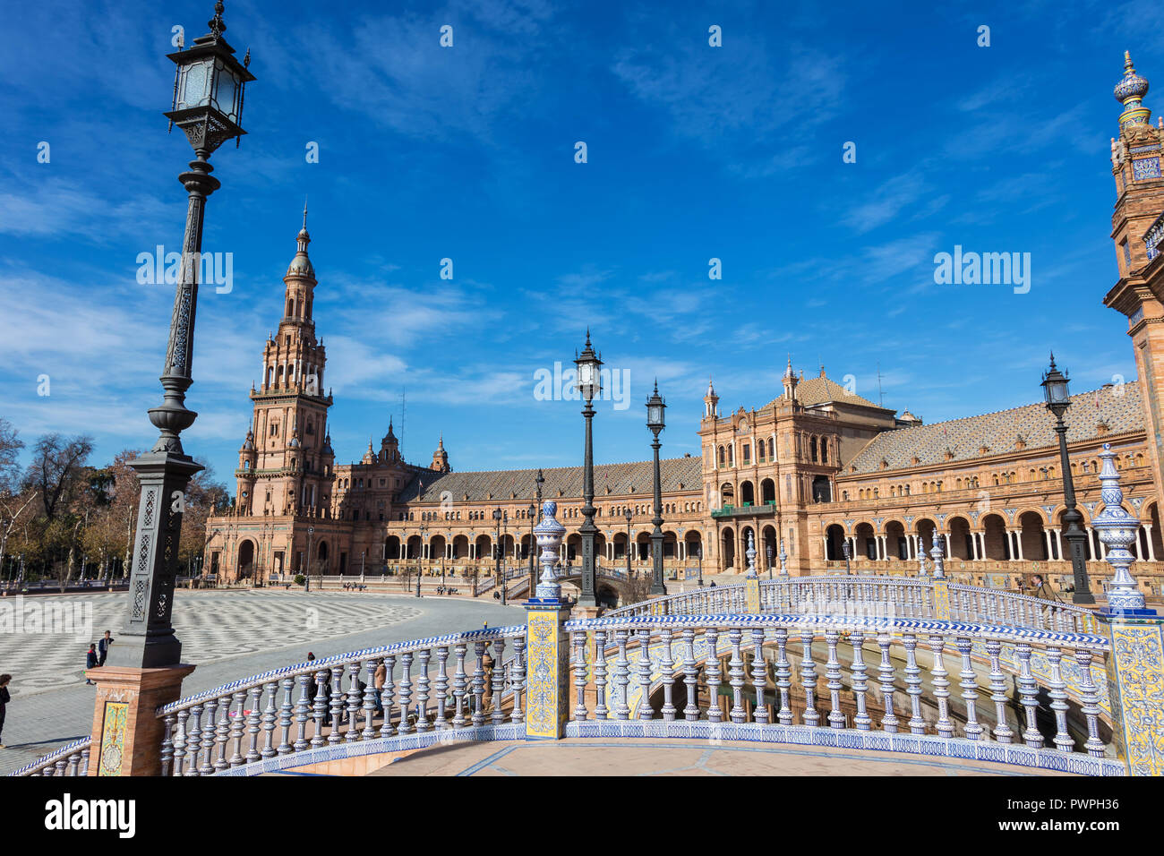 Spanish square, Seville, Spain Stock Photo - Alamy
