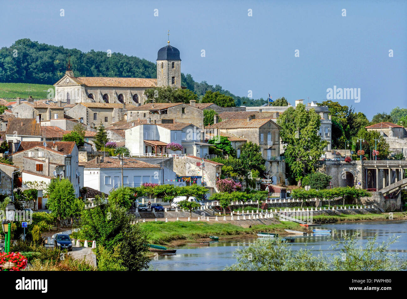 France, Gironde, Saint-Emilion region, Castillon-la-Bataille, church of ...