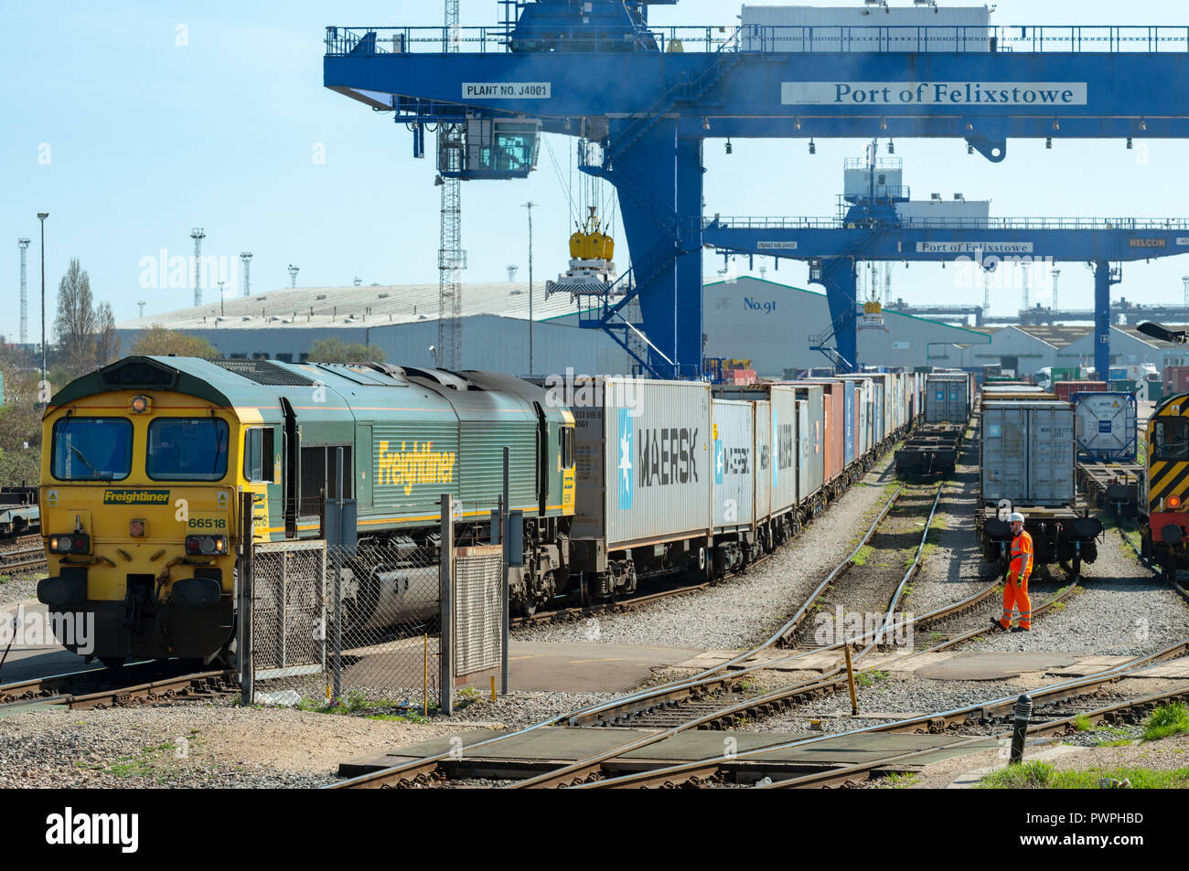 Freightliner container rail terminal hi-res stock photography and ...