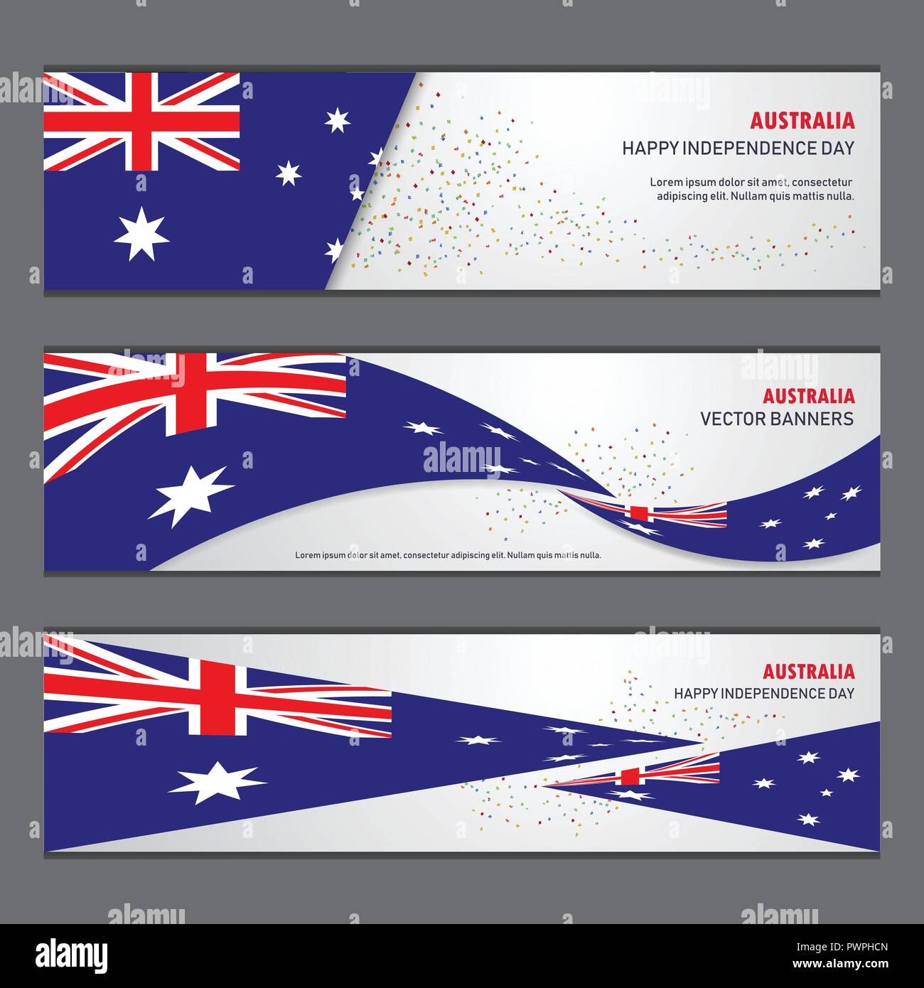 Australia independence day abstract background design banner and flyer ...