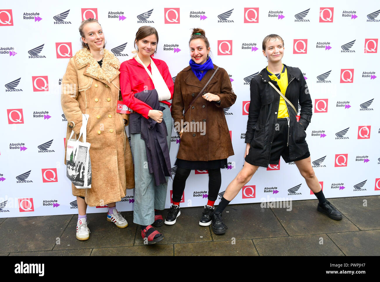 Clottie Cream, Naima Jelly, L.E.D and Rosy Bones of The Goat Girls ...